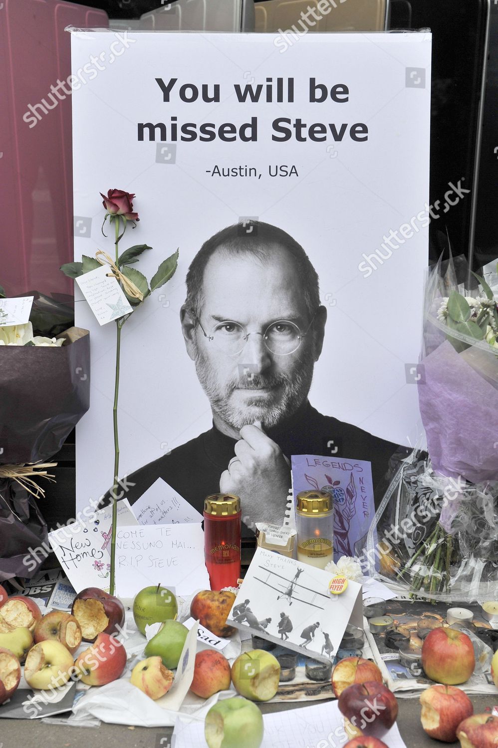 Tributes Following Death Steve Jobs Editorial Stock Photo - Stock Image ...