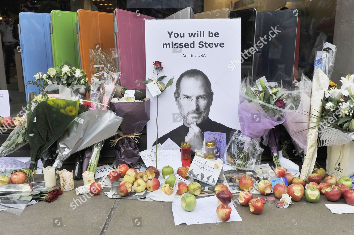 Tributes Following Death Steve Jobs Editorial Stock Photo - Stock Image ...