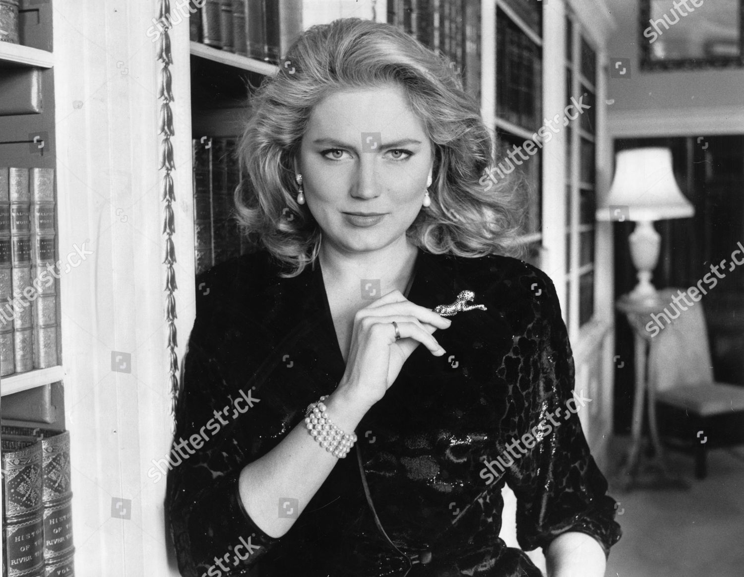 Lady Brocket Wearing Panther Brooch Formerly Editorial Stock Photo ...