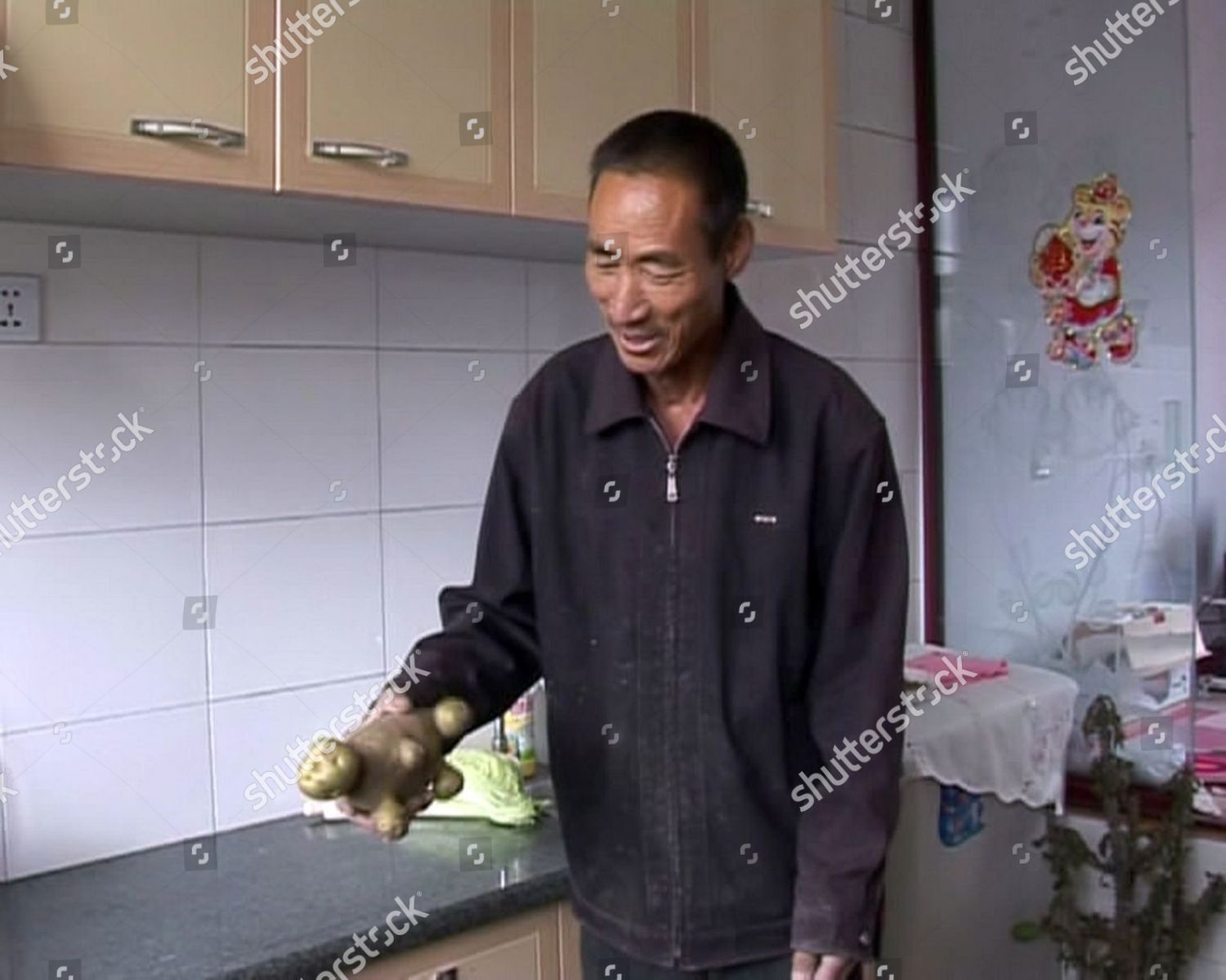 Farmer Ma Xiuling Potato Shaped Like Editorial Stock Photo - Stock ...