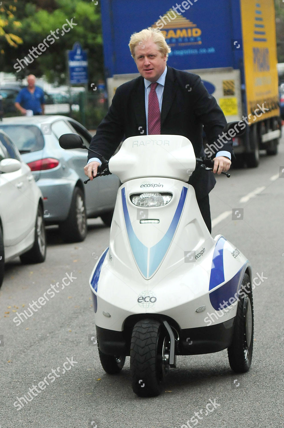 Boris Johnson Riding Ecospin Raptor Electric Editorial Stock Photo ...