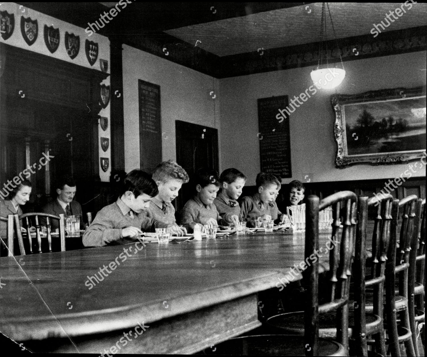 Pupils Eating Dining Room Harecroft Hall Editorial Stock Photo - Stock ...