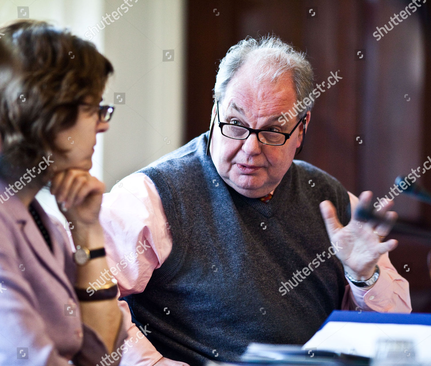 Economist Vicky Pryce Roger Liddle British Editorial Stock Photo ...