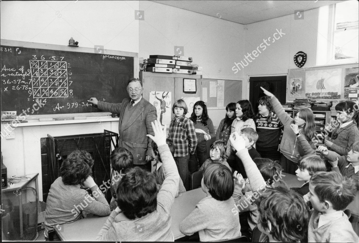 Classroom Scene Showing Pupils Teacher Headmaster Editorial Stock Photo ...