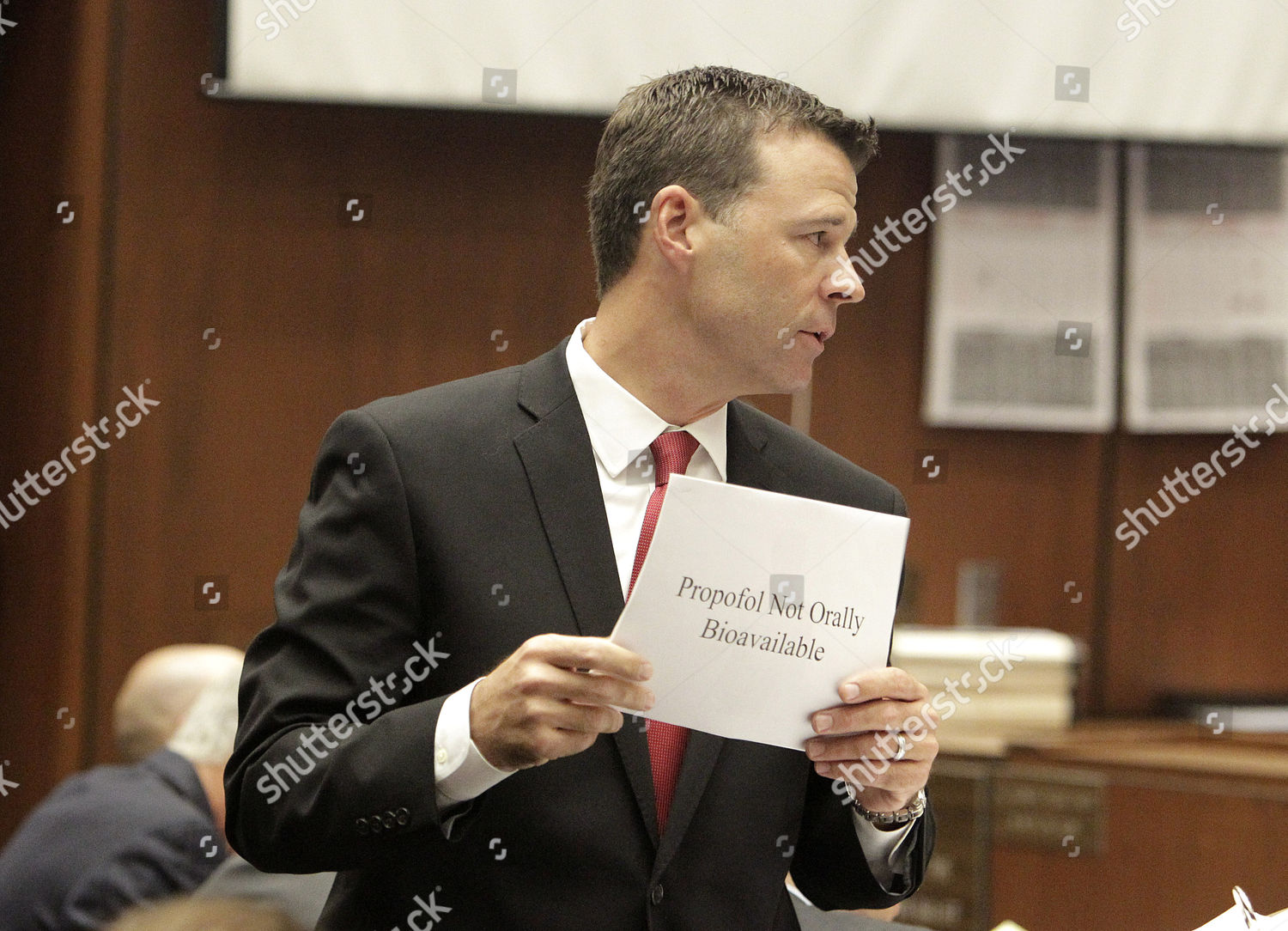 Deputy District Attorney David Walgren Holds Editorial Stock Photo ...