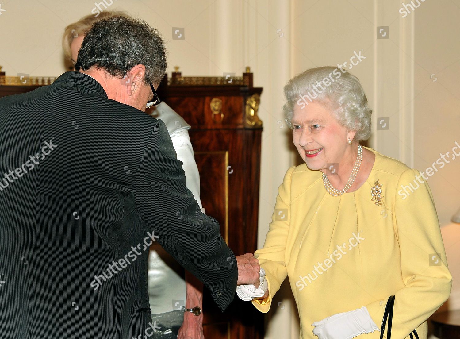 QUEEN ELIZABETH II SHAKING HANDS ACTOR Editorial Stock Photo - Stock ...