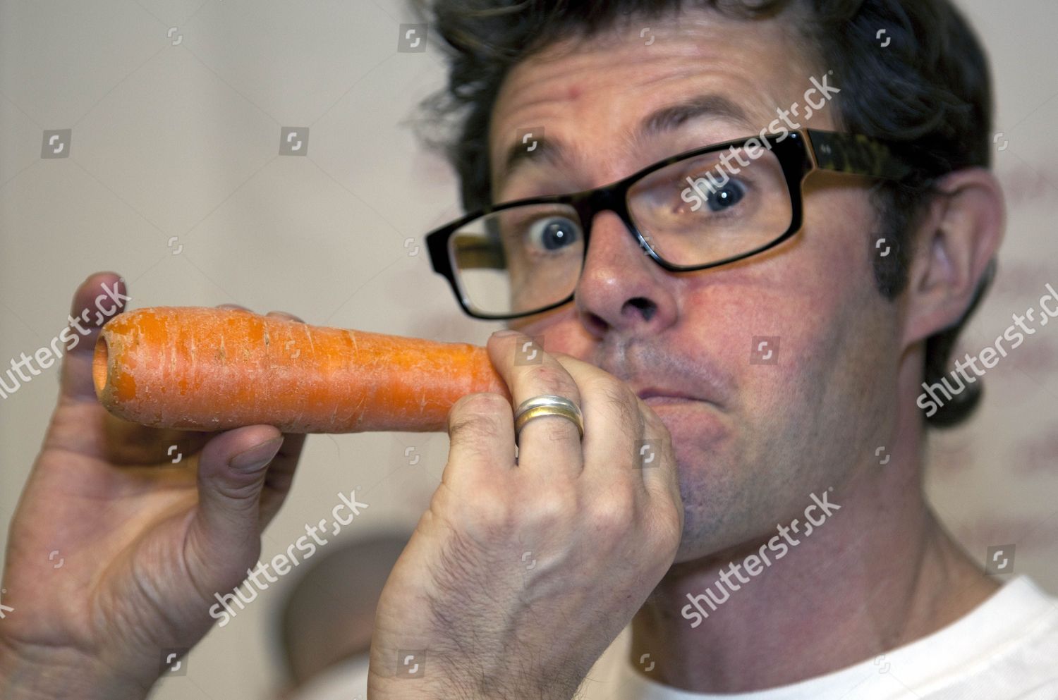 Bbc Presenter Stefan Gates Playing Instrument Editorial Stock Photo ...