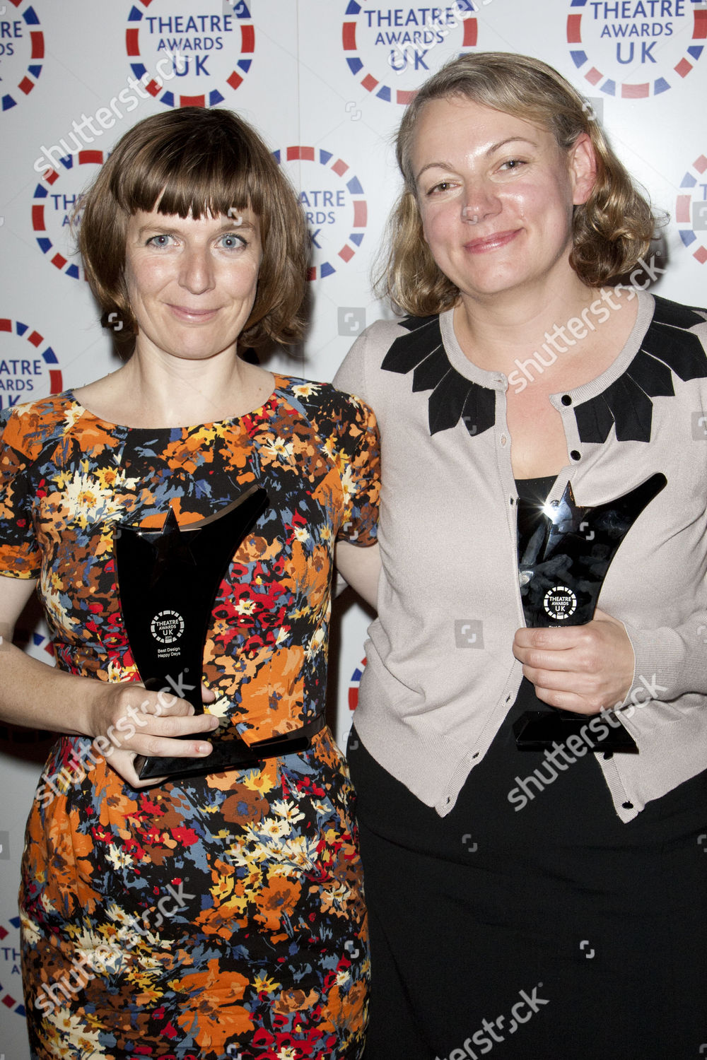 Lizzie Clachan Natasha Chivers Accept Award Editorial Stock Photo ...