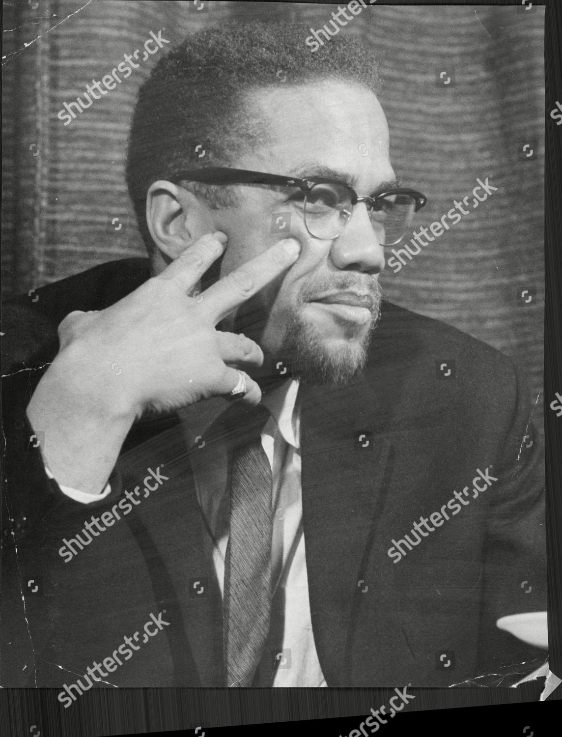 Malcolm X Militant Leader Malcolm X Editorial Stock Photo - Stock Image ...