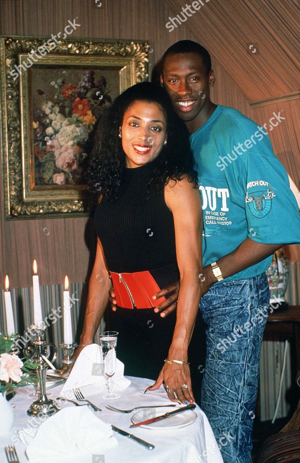 Florence Griffith Joyner Husband Al Joyner Editorial Stock Photo ...