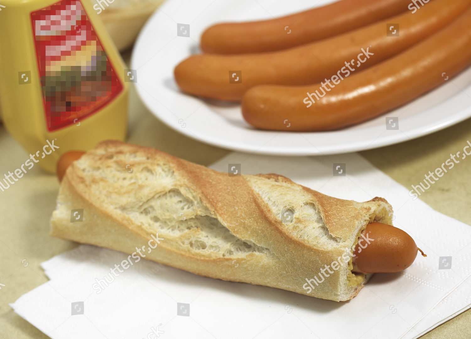 Hot Dog Frankfurt Sausages Fast Food Editorial Stock Photo - Stock ...