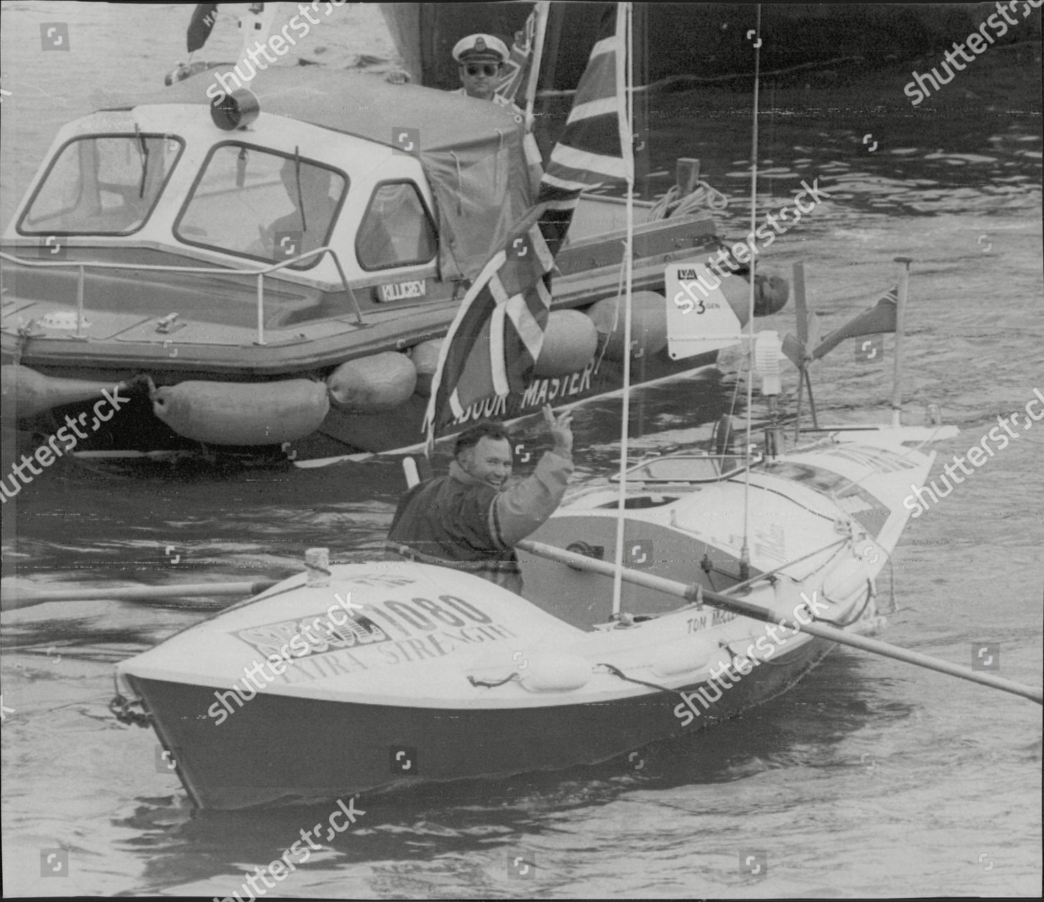 Adventurer Tom Mcclean Arrives Back Falmouth Editorial Stock Photo ...