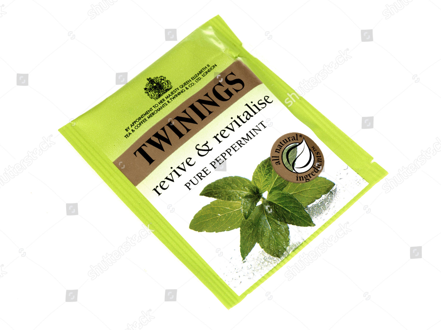 Twinings Peppermint Tea Bag Editorial Stock Photo - Stock Image ...