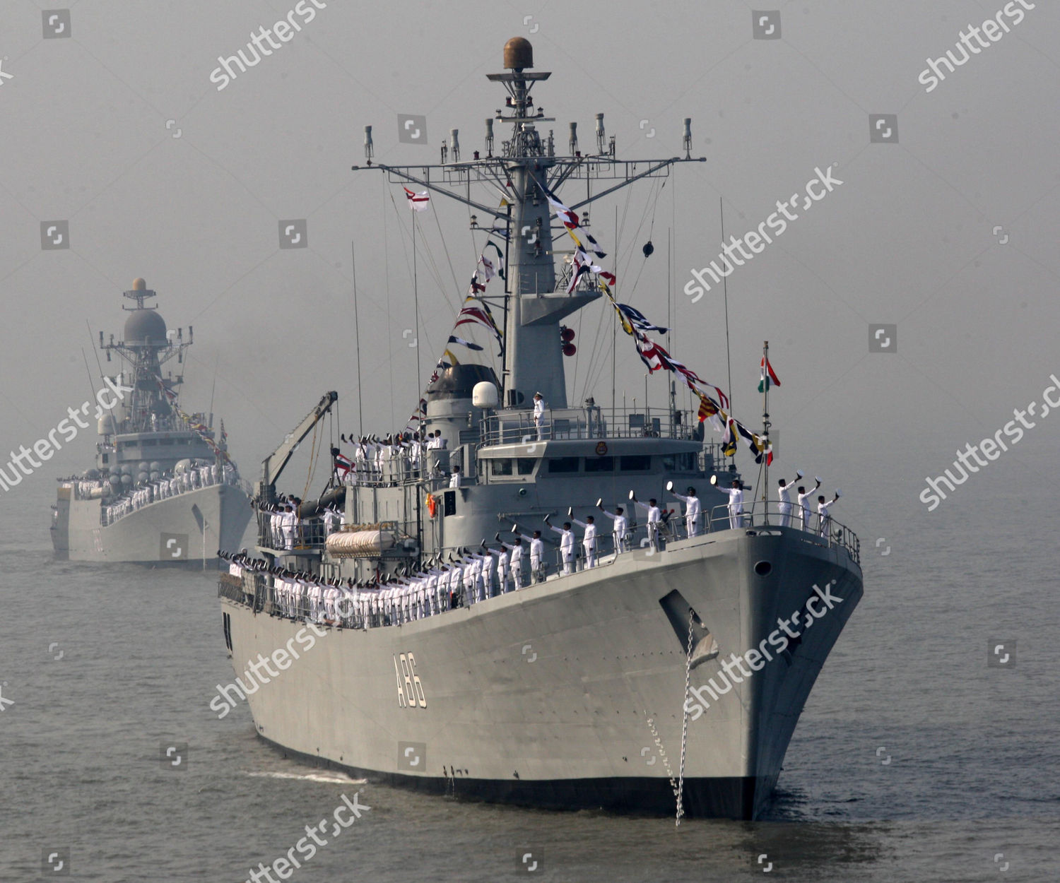 Indian Naval Flag Ships Formation Editorial Stock Photo - Stock Image ...