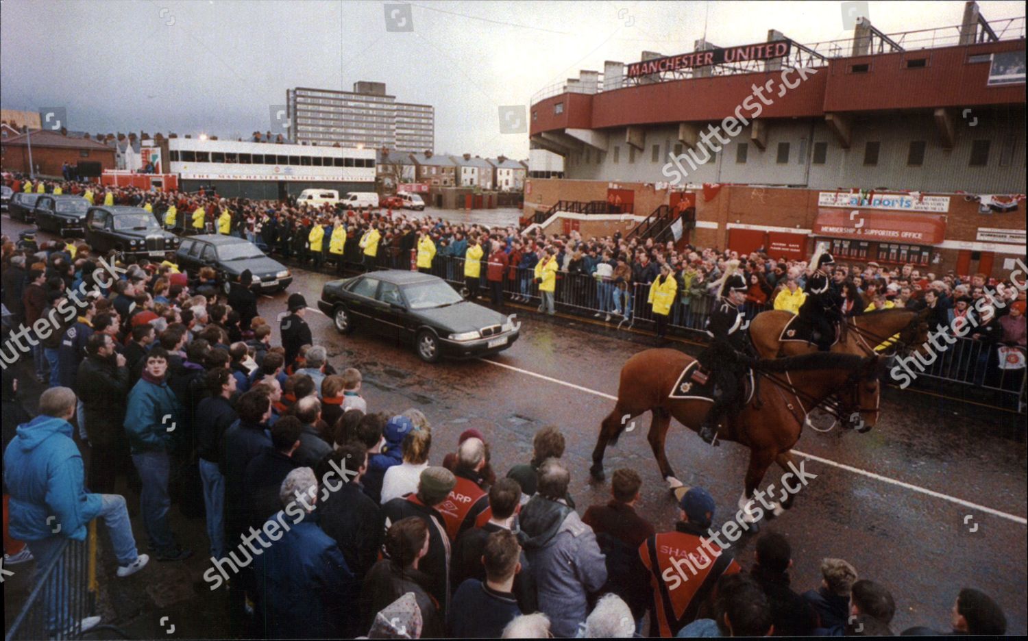 Funeral Cortage Approaches Old Trafford Mourning Editorial Stock Photo ...