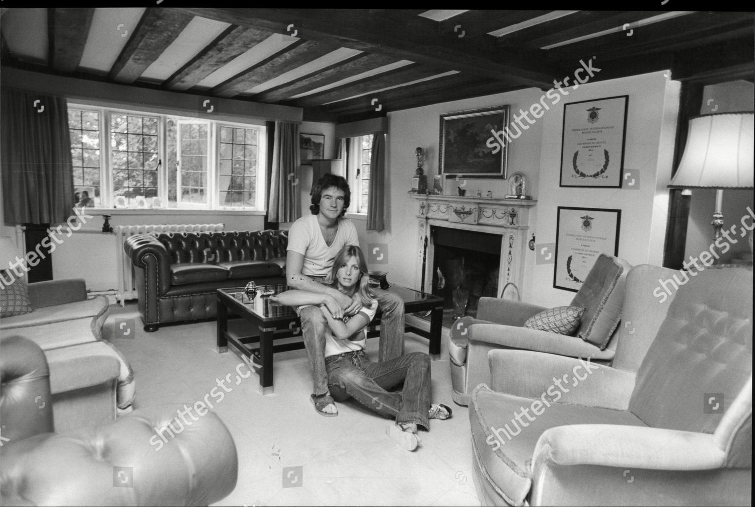 Barry Sheene Wife Stephanie Mclean Pictured Editorial Stock Photo ...