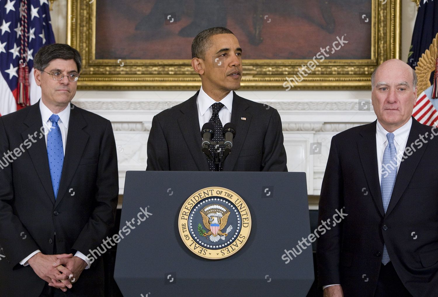Jacob Lew Barack Obama William Daley Editorial Stock Photo - Stock ...
