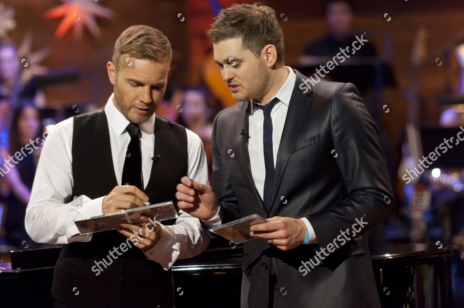 Michael Buble Gary Barlow Editorial Stock Photo - Stock Image ...