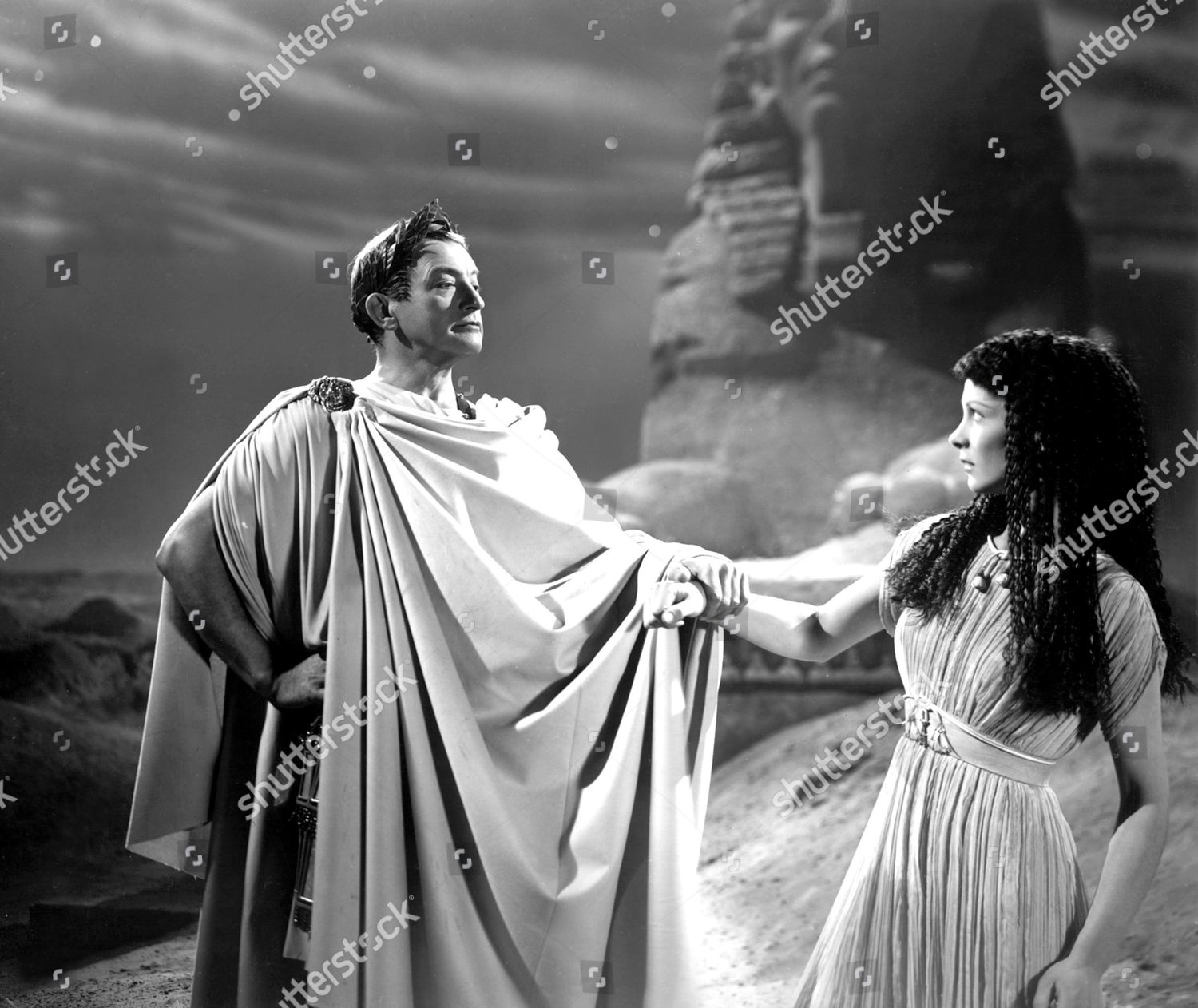 Caesar Cleopatra Claude Rains Vivien Leigh Editorial Stock Photo ...