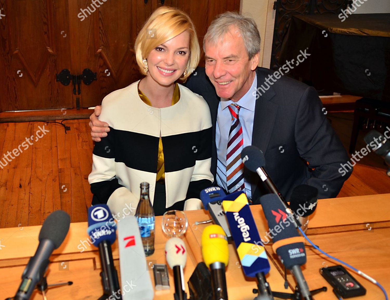 Katherine Heigl Mayor Dr Juergen Zeiger Editorial Stock Photo - Stock ...