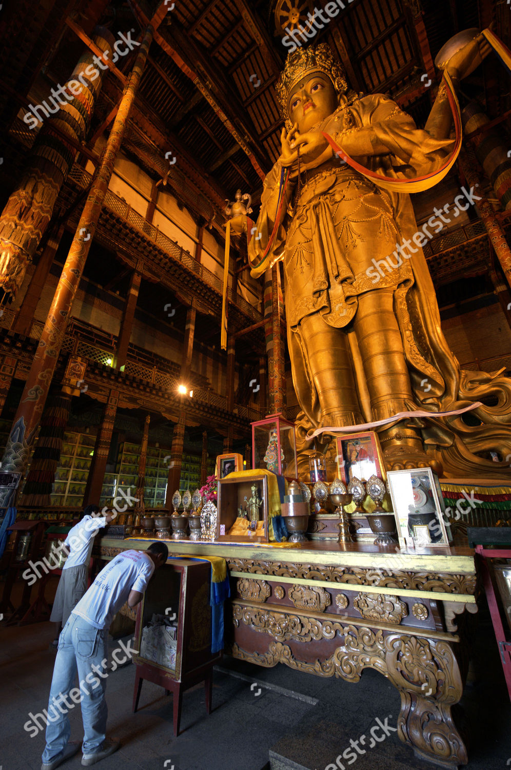 Migjid Janraisig Statue Gandan Monastery Gandantegchinlen Editorial ...