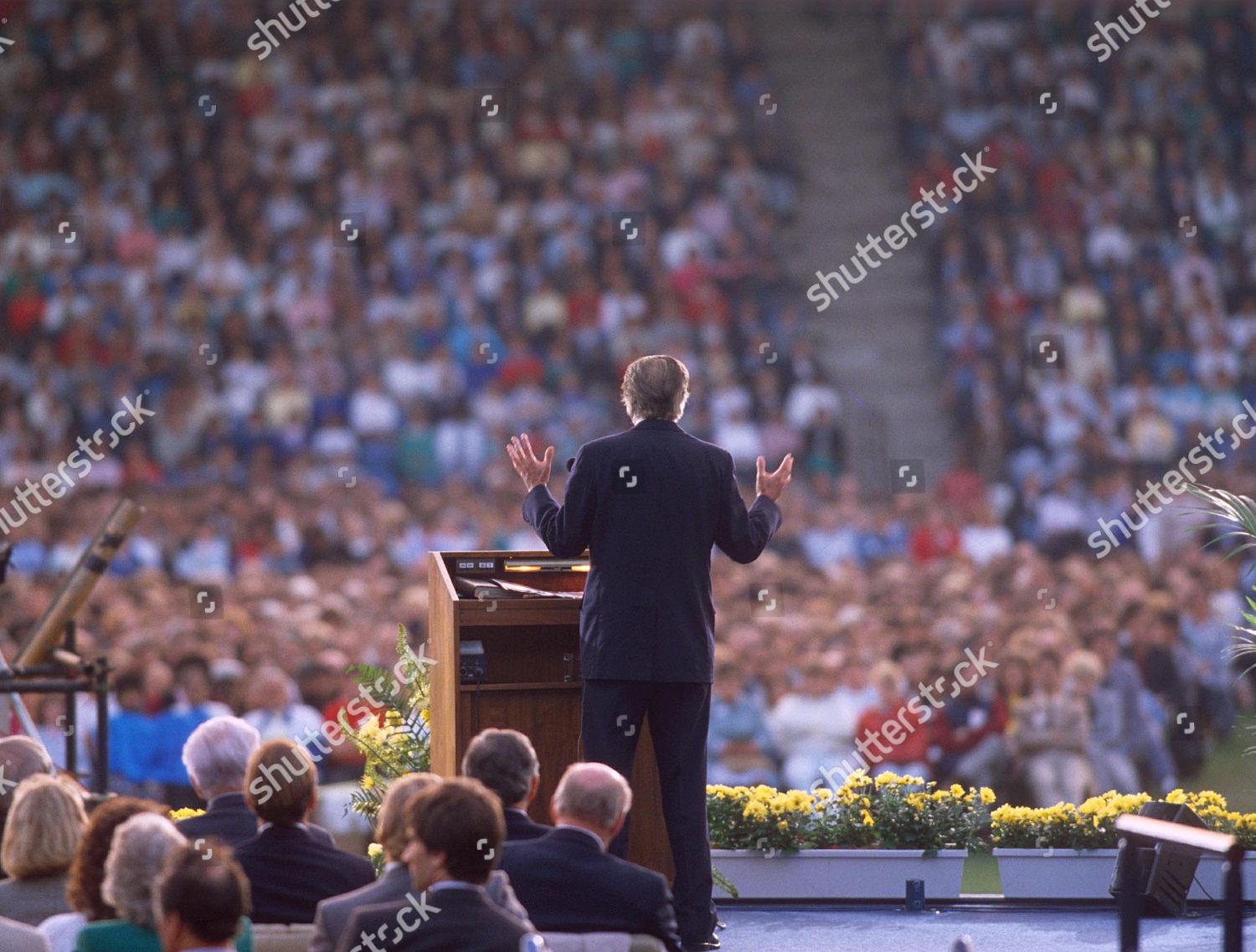 Billy Graham Preaching Audience Editorial Stock Photo - Stock Image ...