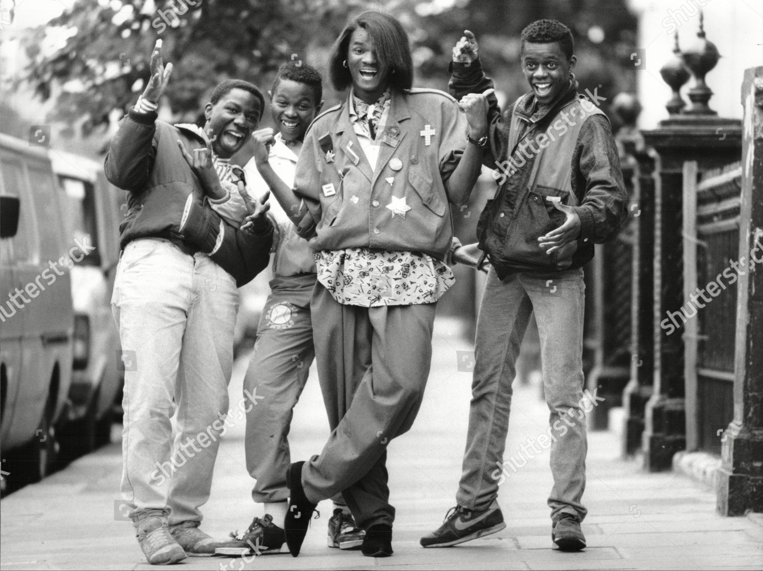 Pop Singer Jermaine Stewart 2nd Right Editorial Stock Photo - Stock ...