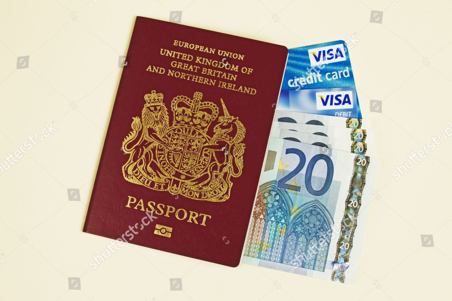 British Passport Visa Credit Debit Cards Editorial Stock Photo - Stock ...