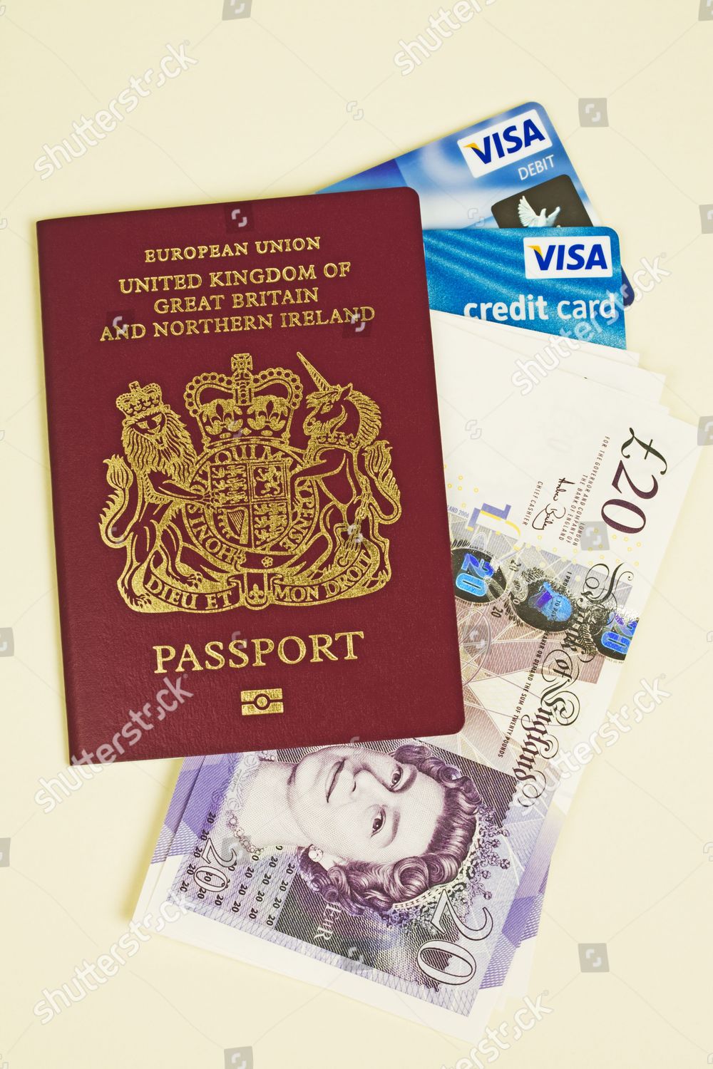 British Passport Visa Credit Debit Cards Editorial Stock Photo - Stock ...