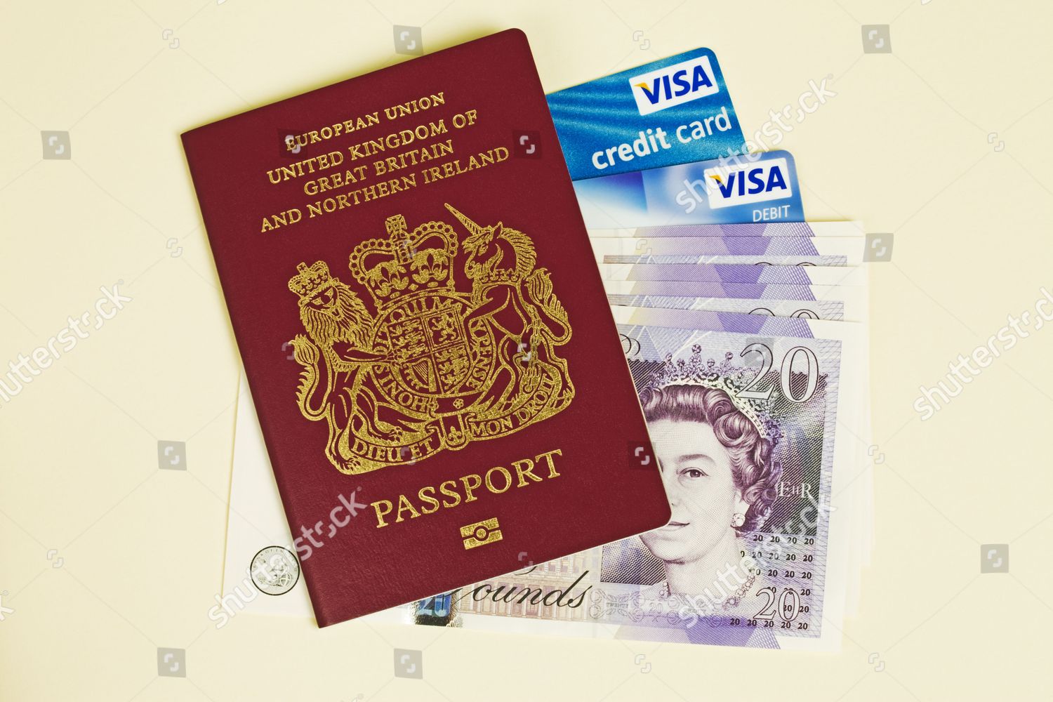 British Passport Visa Credit Debit Cards Editorial Stock Photo - Stock ...