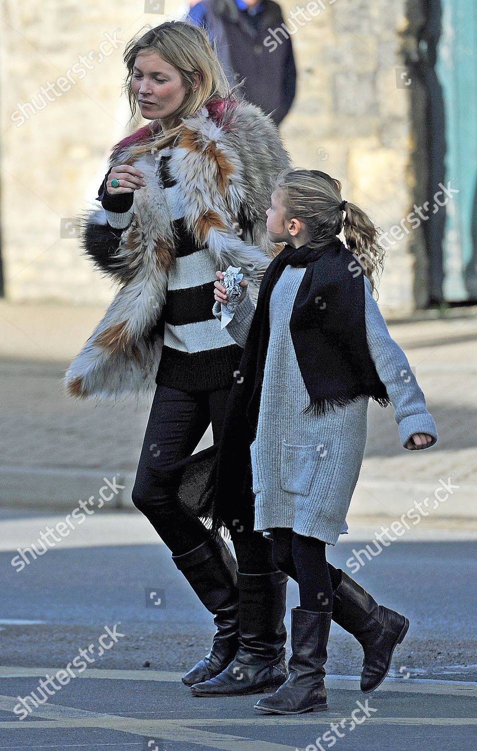 Kate Moss Her Daughter Lila Grace Editorial Stock Photo - Stock Image ...