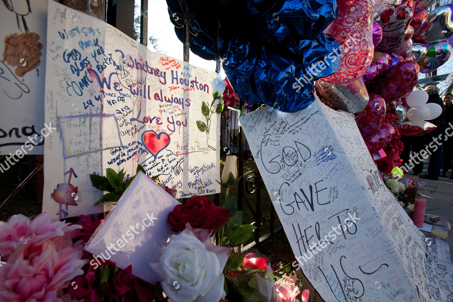 Memorial Late Us Singer Whitney Houston Editorial Stock Photo - Stock ...