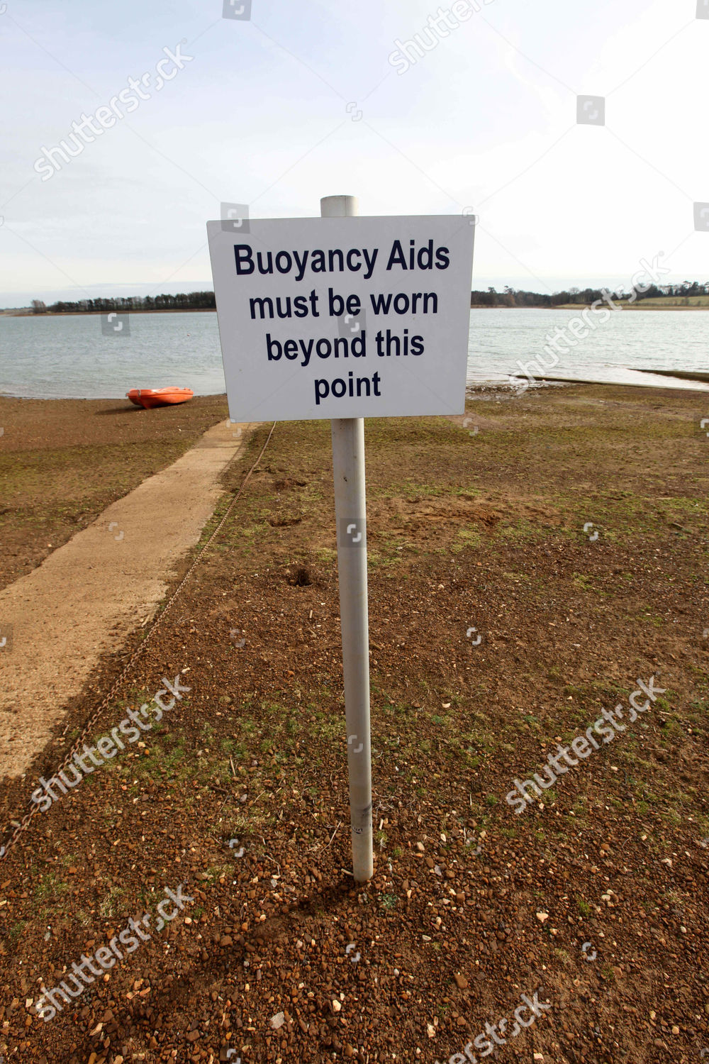 Water Hazard Sign On Dry Land Editorial Stock Photo - Stock Image ...