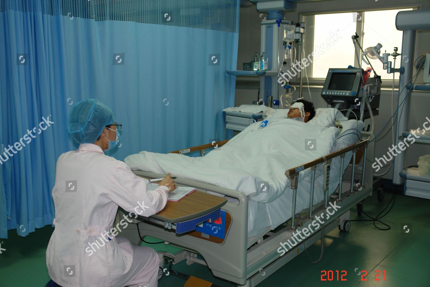 Man Recovering Hospital After Surgery Remove Editorial Stock Photo ...