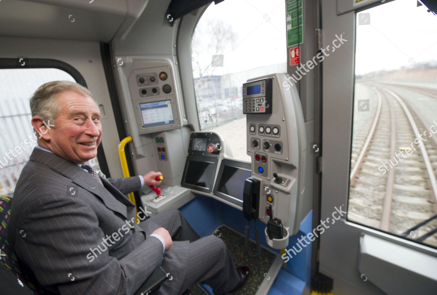 Prince Charles Driving London Underground Tube Editorial Stock Photo ...