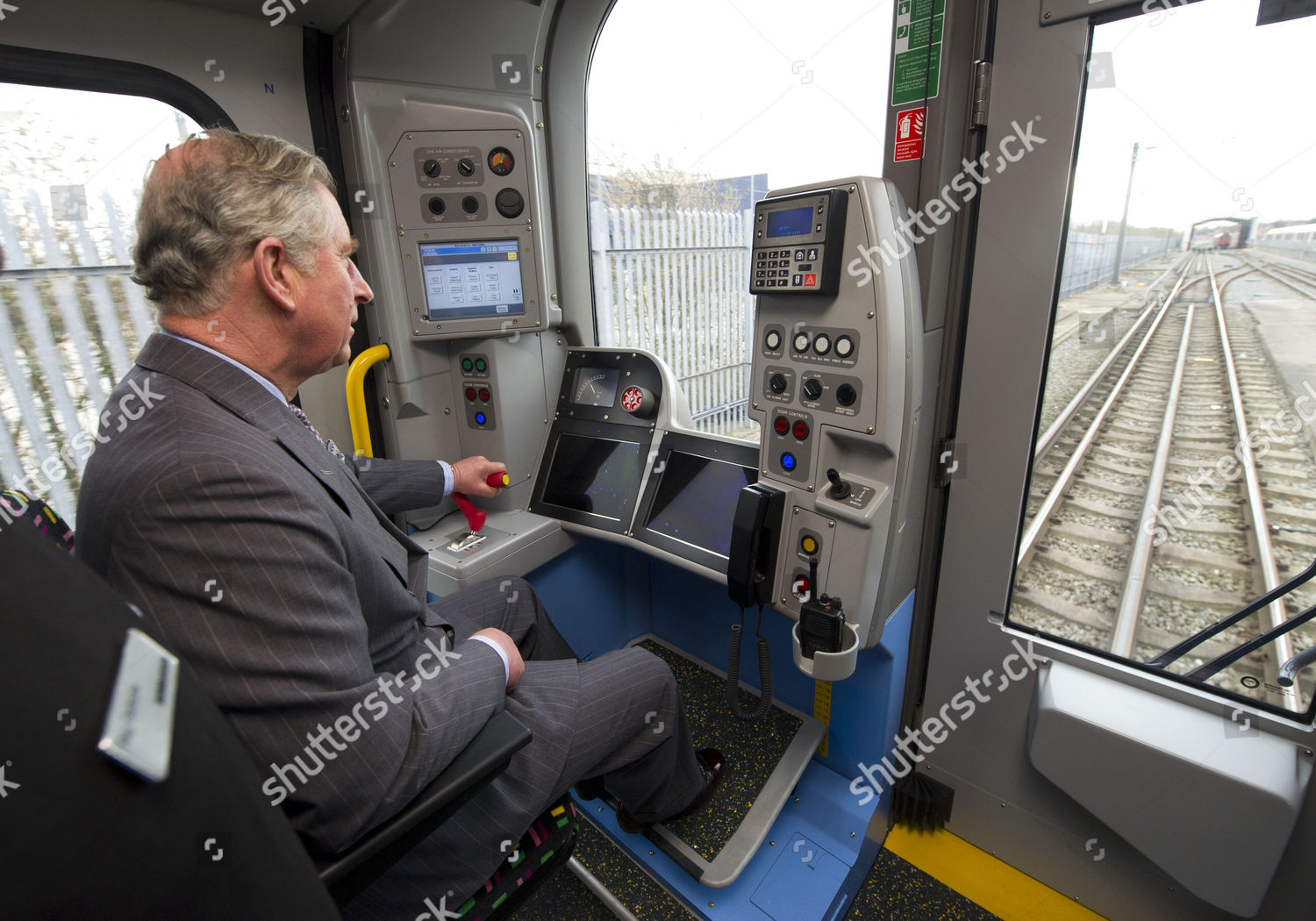 Prince Charles Driving London Underground Tube Editorial Stock Photo ...