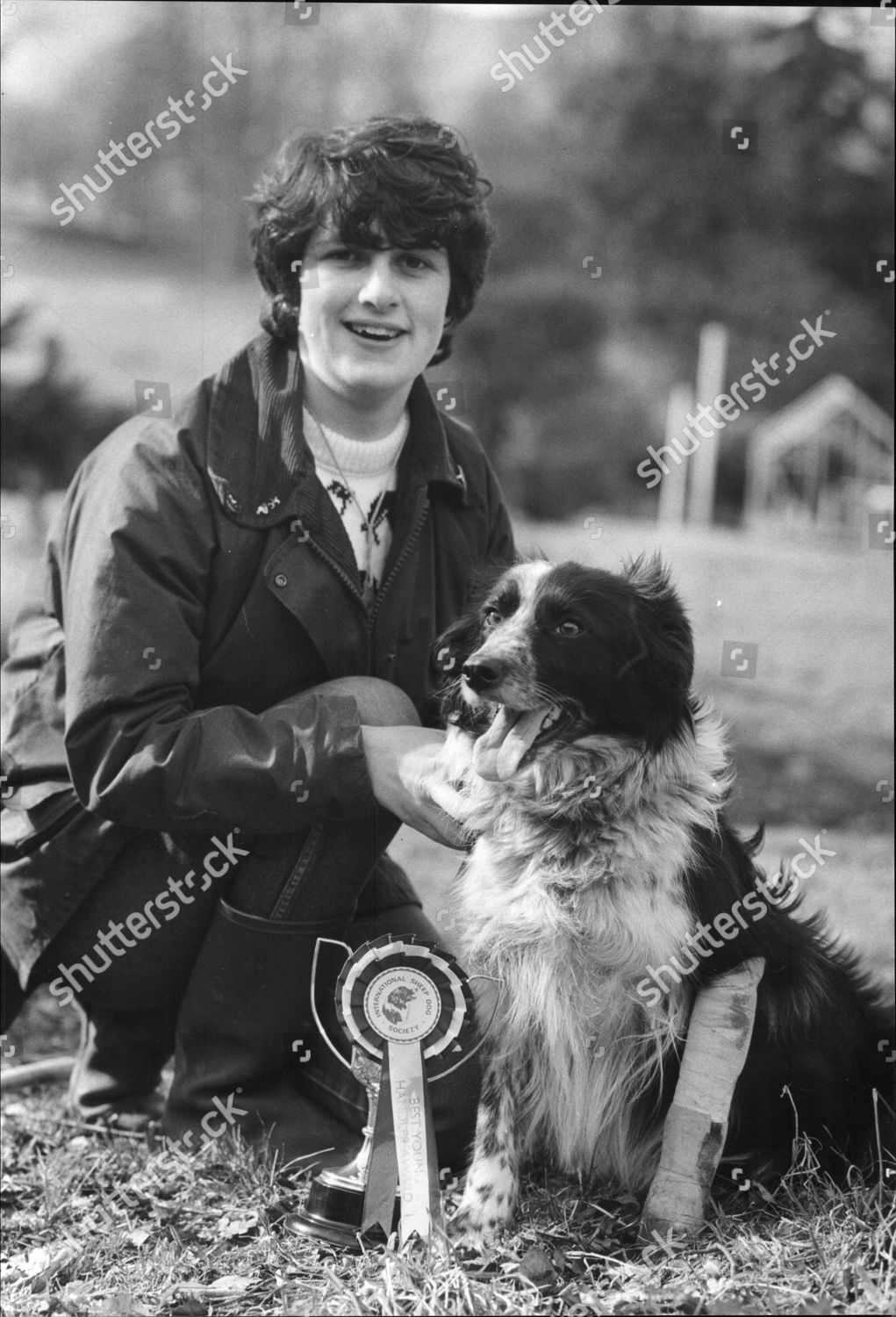 Sheperdess Fiona Mcmillan Her Dog Gael Editorial Stock Photo - Stock ...