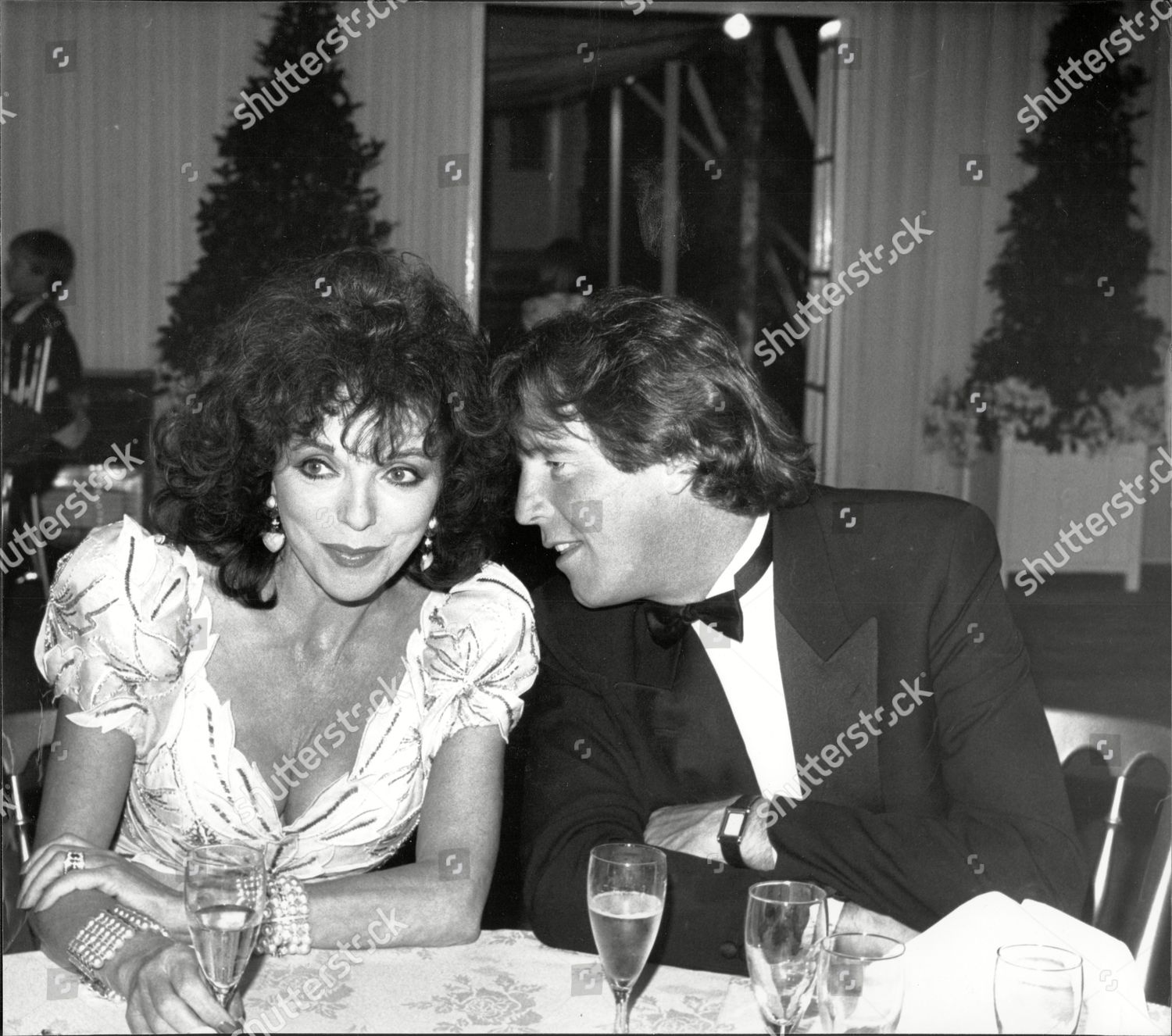 Actress Joan Collins Bill Wiggins Wedding Editorial Stock Photo - Stock ...