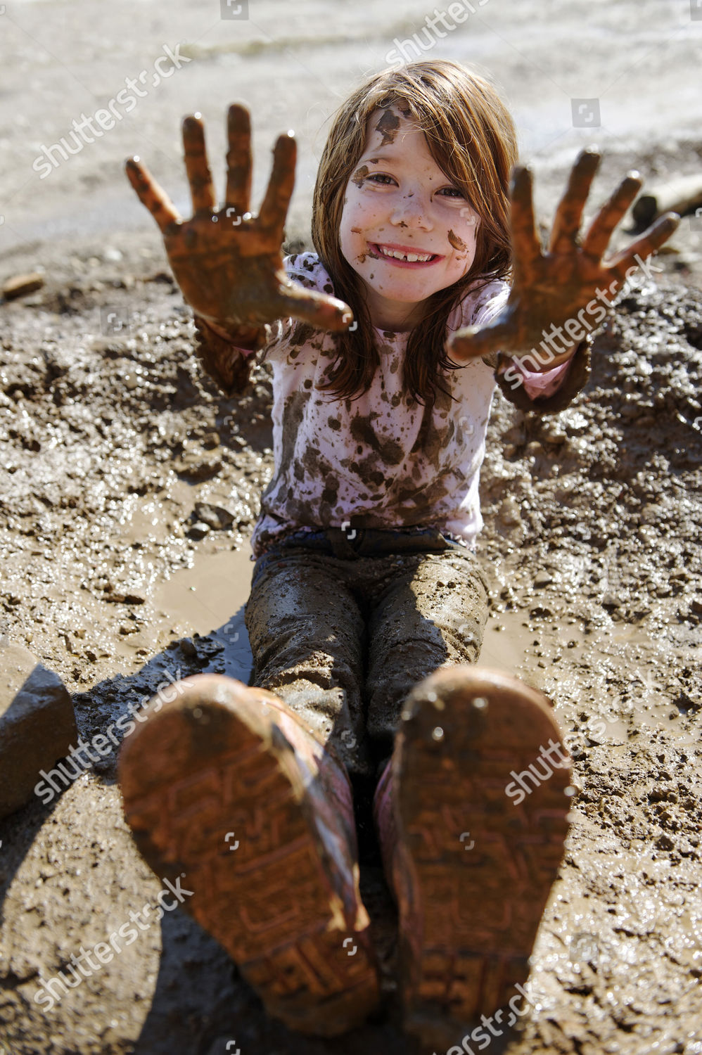 Model Released Child Totally Covered Mud Editorial Stock Photo - Stock ...