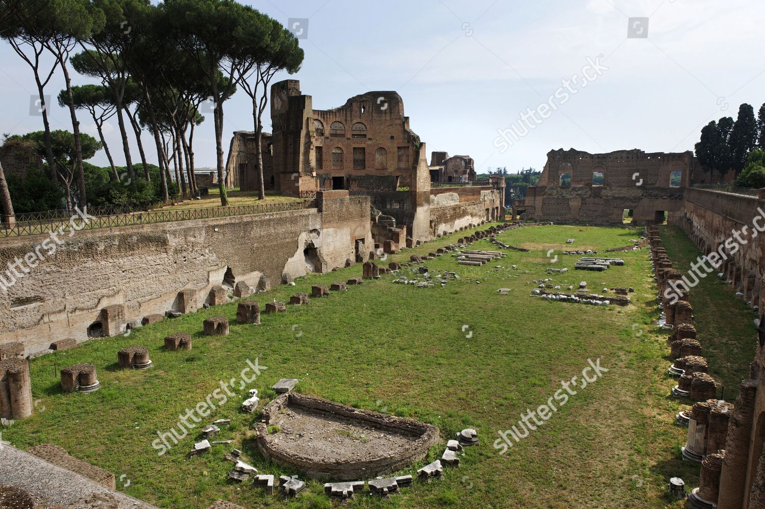 Palatine Hill Stadio Palatino Domus Augustana Redaktionelles Stockfoto ...