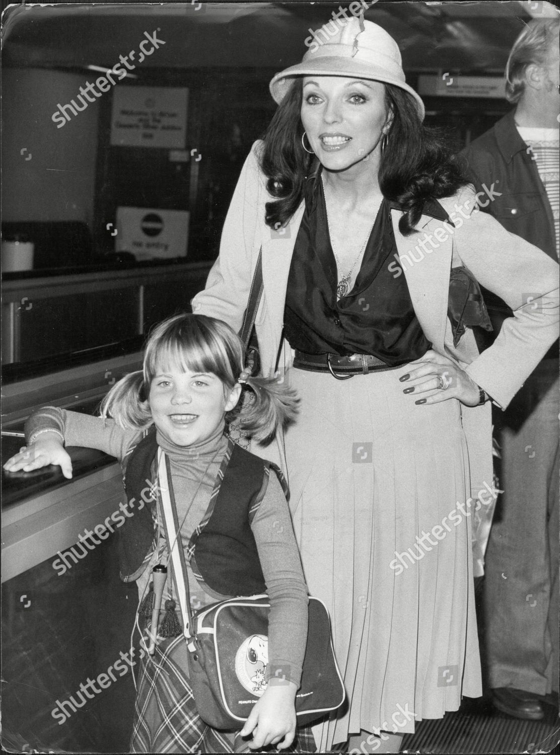 Actress Joan Collins Daughter Katy Kass Redaktionelles Stockfoto ...