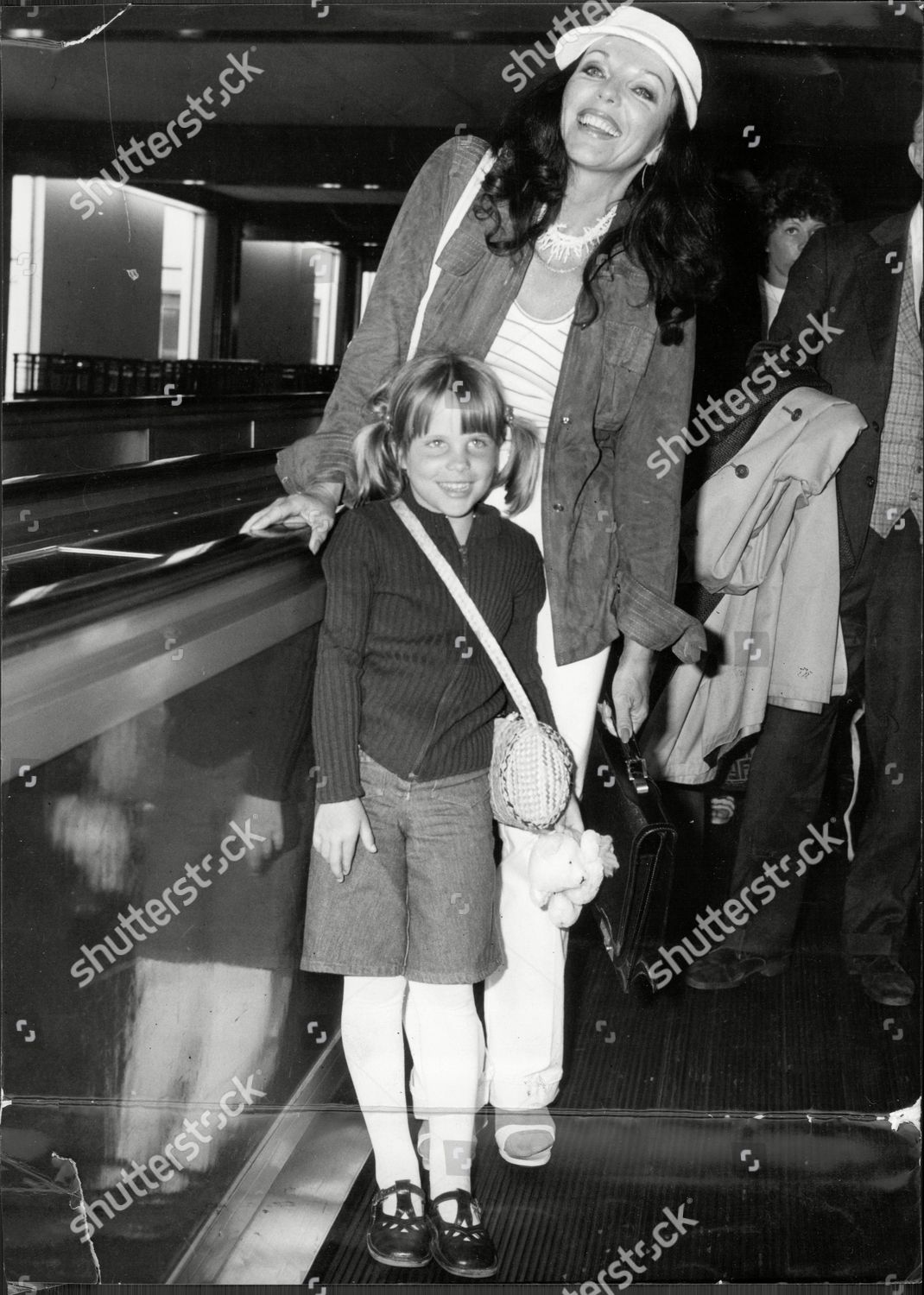 Actress Joan Collins Her Fiveyearold Daughter Editorial Stock Photo ...