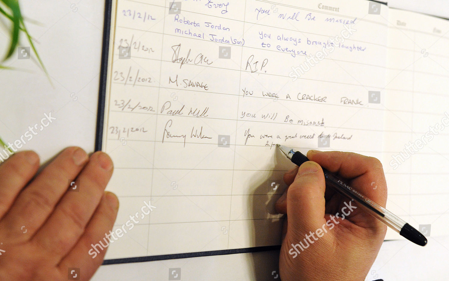 Finance Minister Sammy Wilson Signs Book Editorial Stock Photo - Stock ...