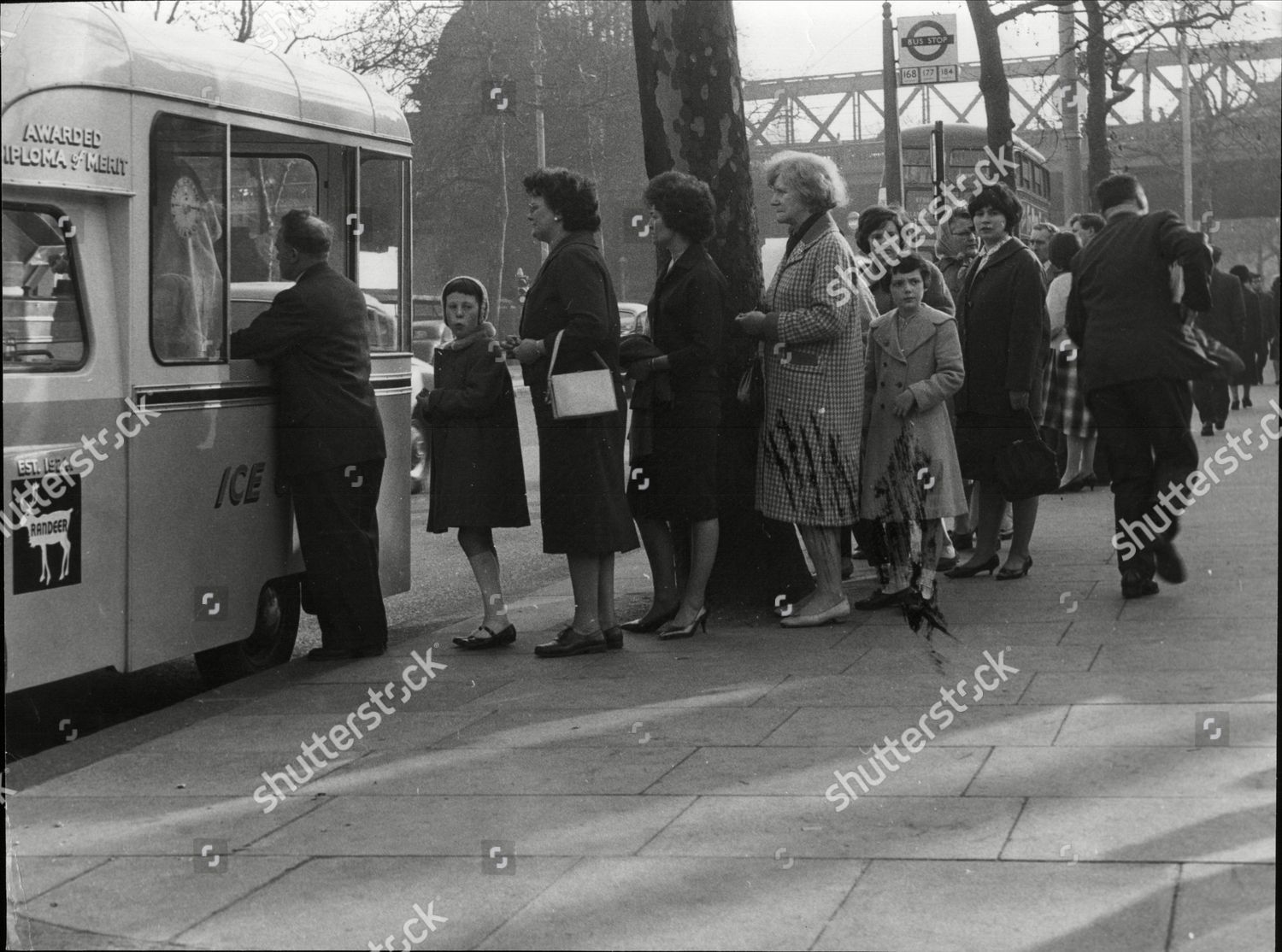 Shopping Street Traders Queue People Ice Editorial Stock Photo - Stock ...