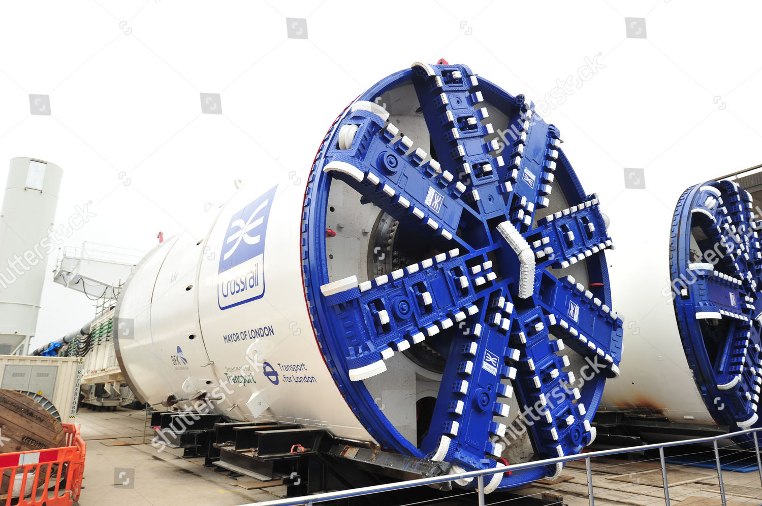 Crossrail Tunnel Boring Machine Editorial Stock Photo - Stock Image ...