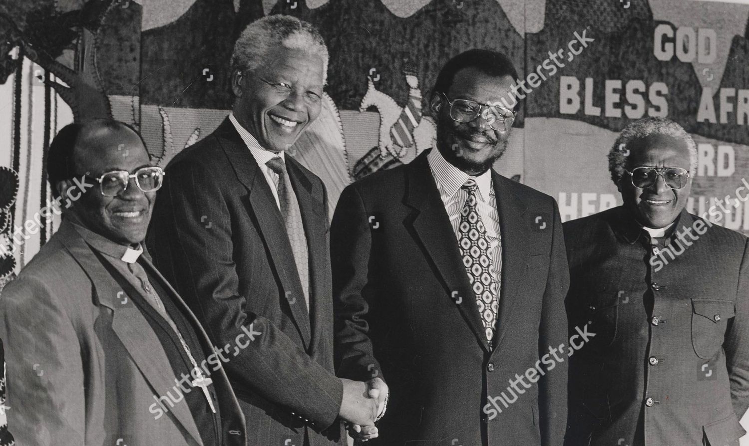 Bishop Stanley Mogoba Nelson Mandela Gatsha Editorial Stock Photo ...