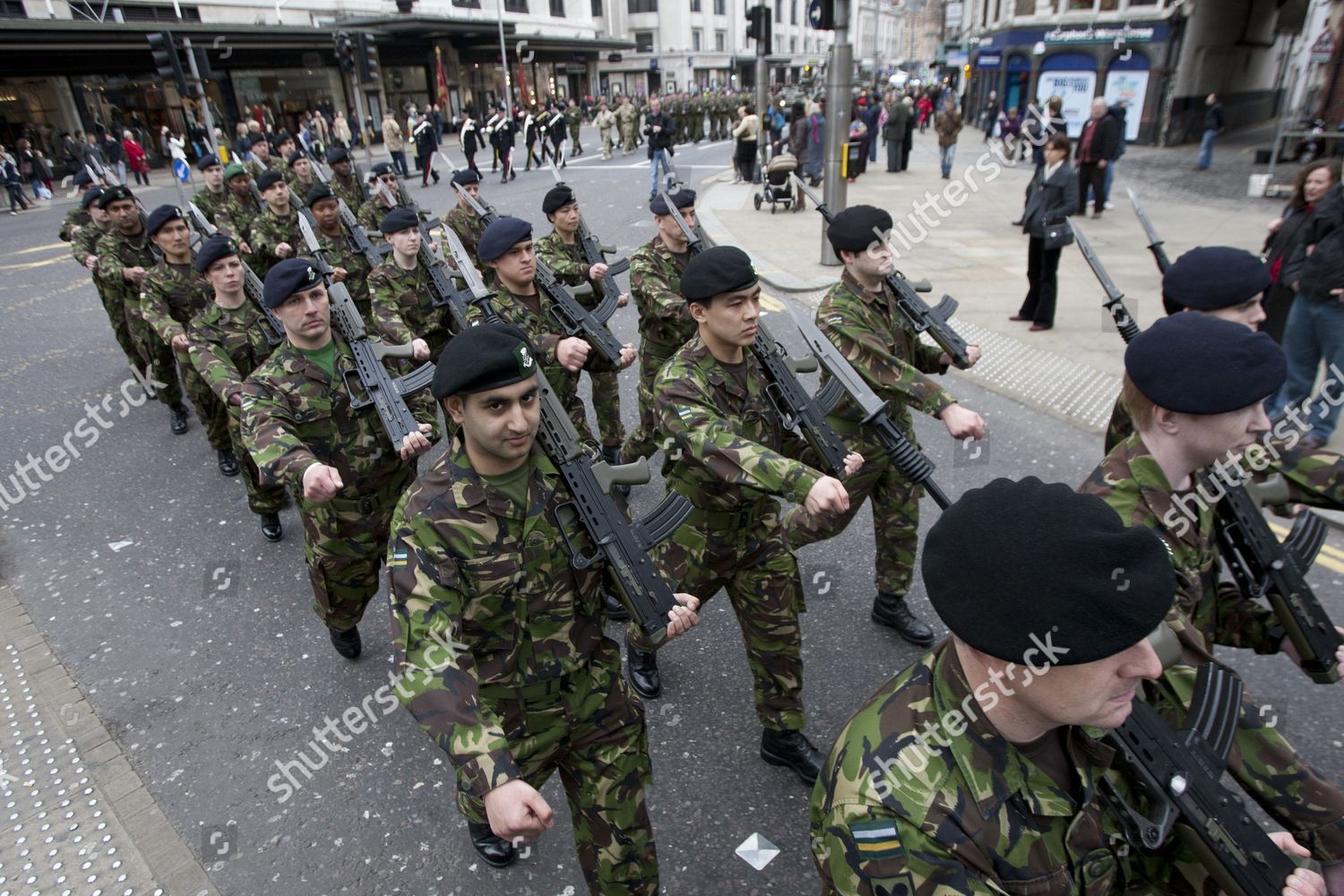 Londons Territorial Army Soldiers Many Whom Editorial Stock Photo ...