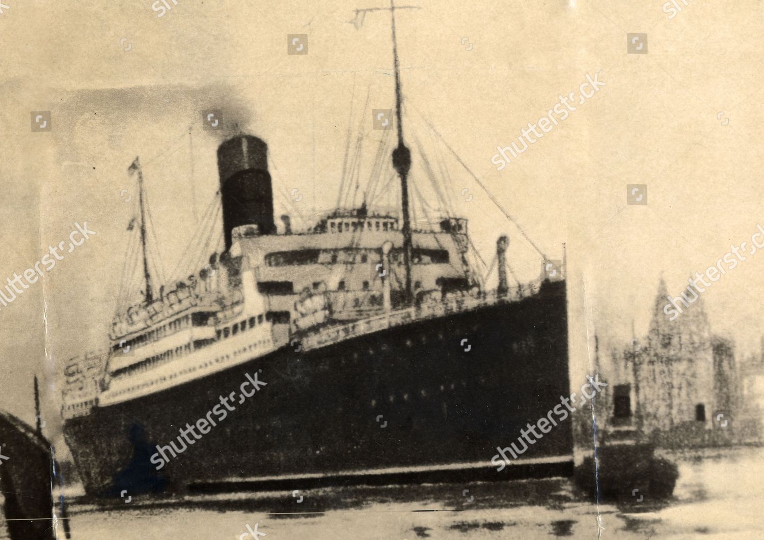 Cunard White Star Liner Rms Samaria Editorial Stock Photo - Stock Image ...