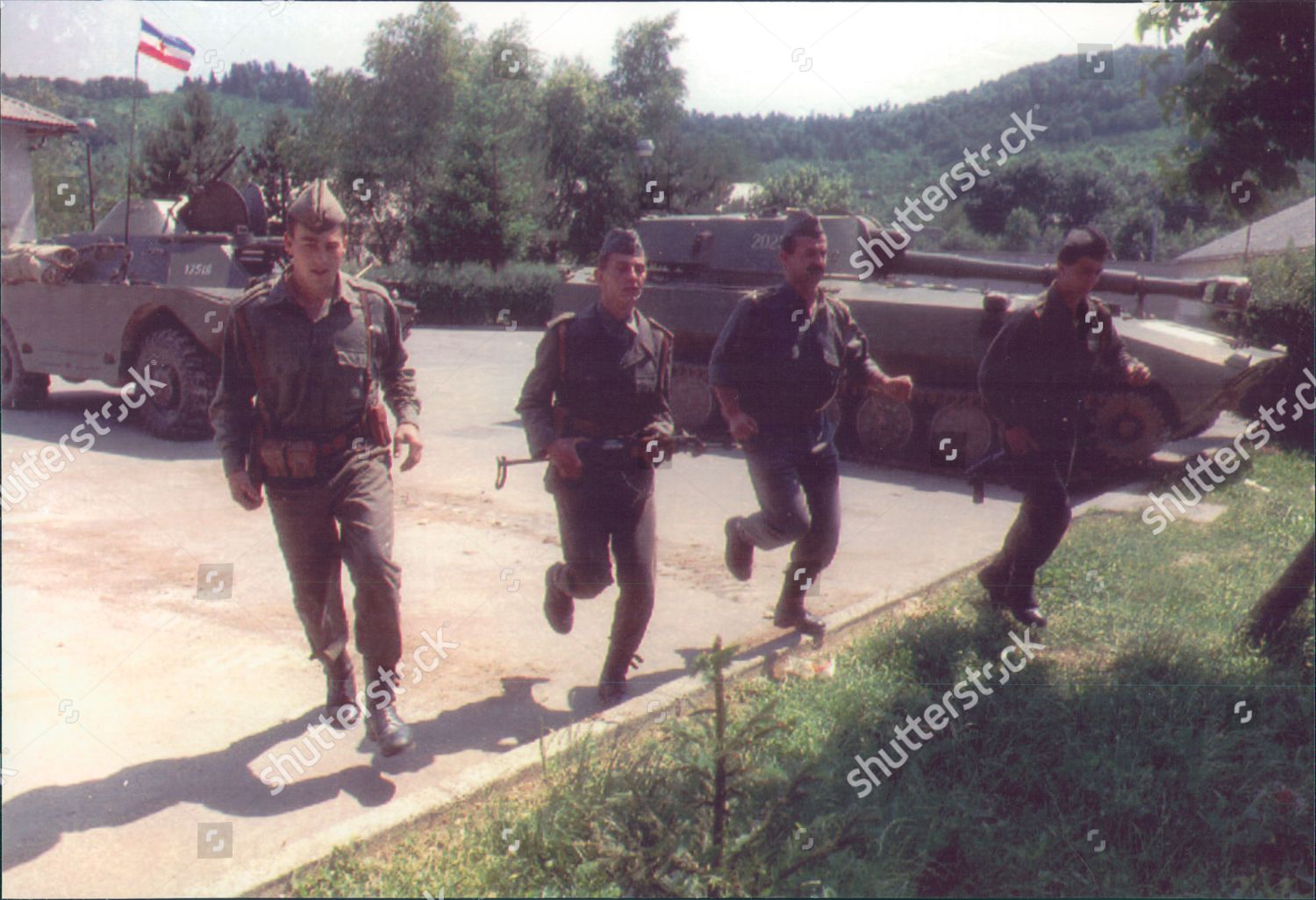 Yugoslavia Civil War Yugoslavian Federation Troops Editorial Stock ...