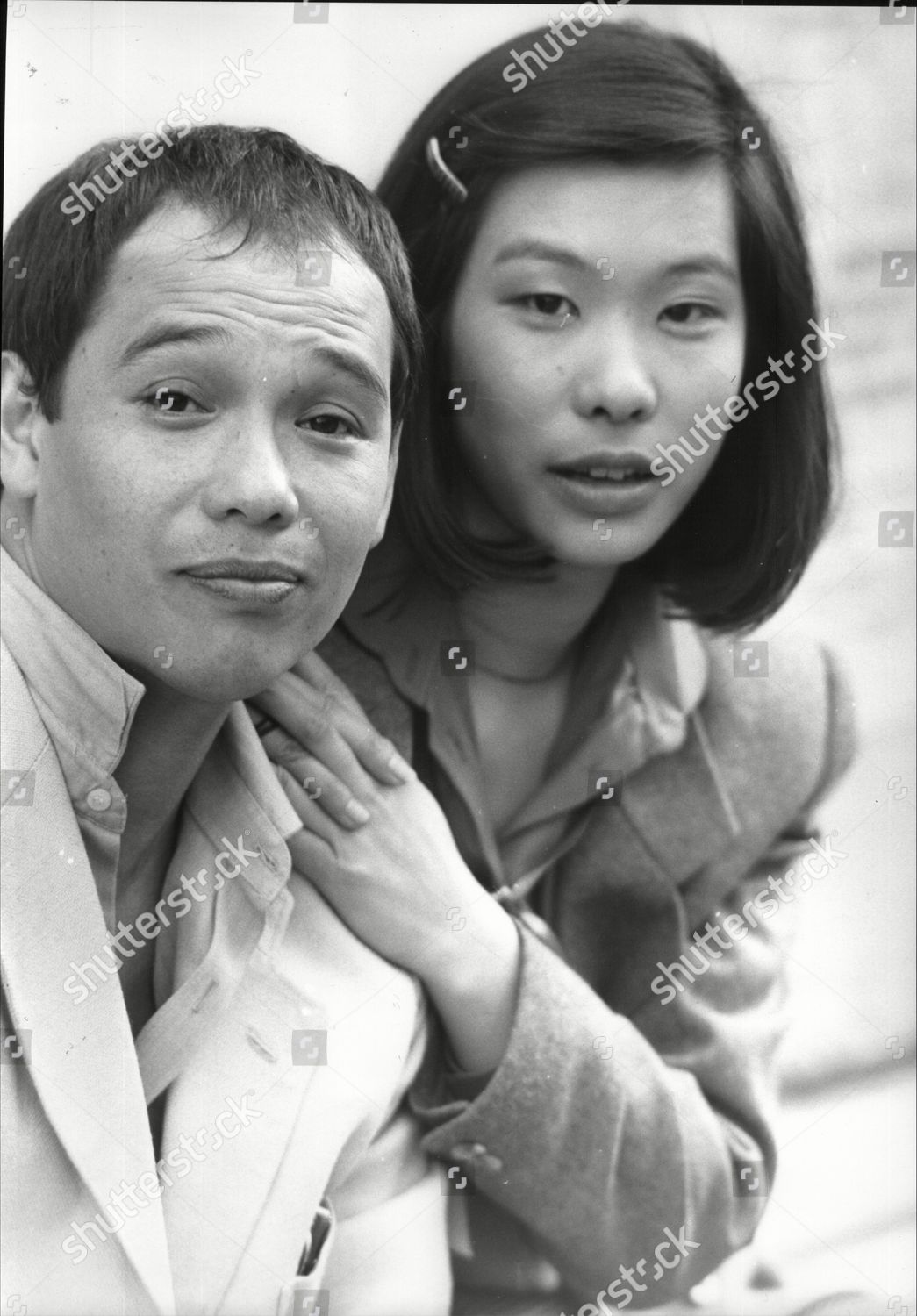 David Yip Lucy Sheen Actors Making Editorial Stock Photo - Stock Image ...